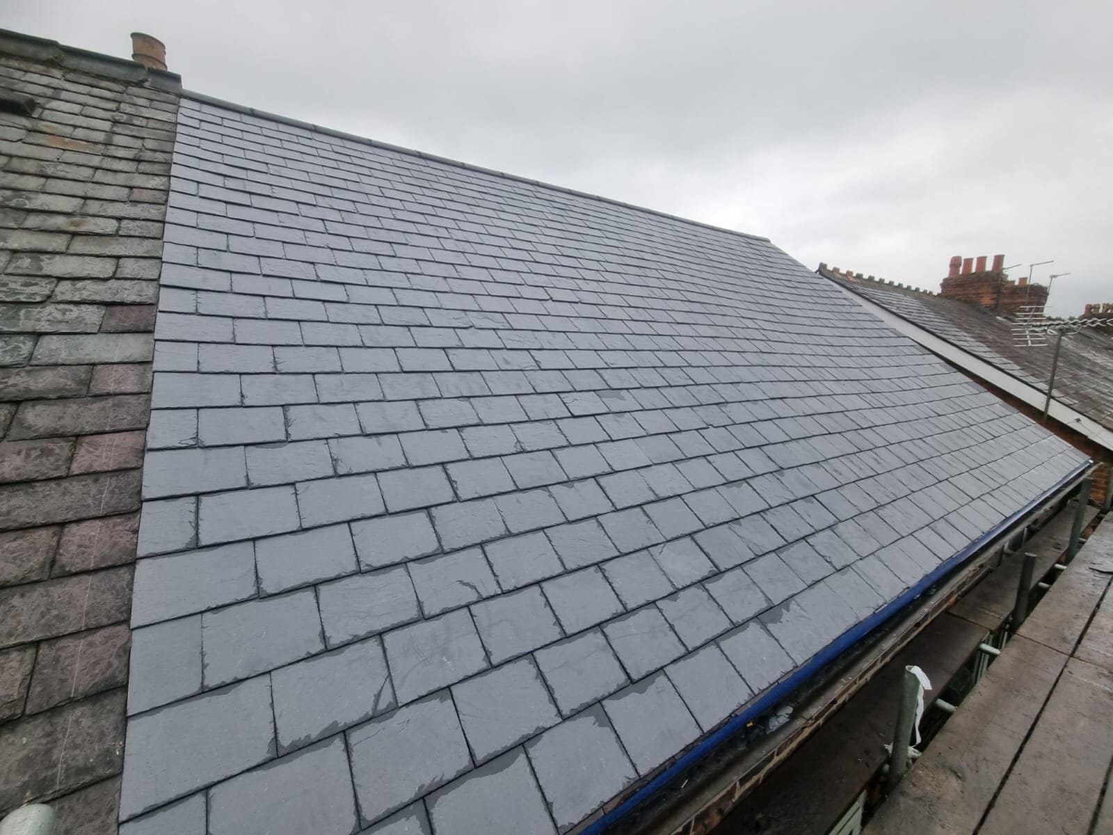 DM Roofing - Slate Reroofing Project in Oldham
